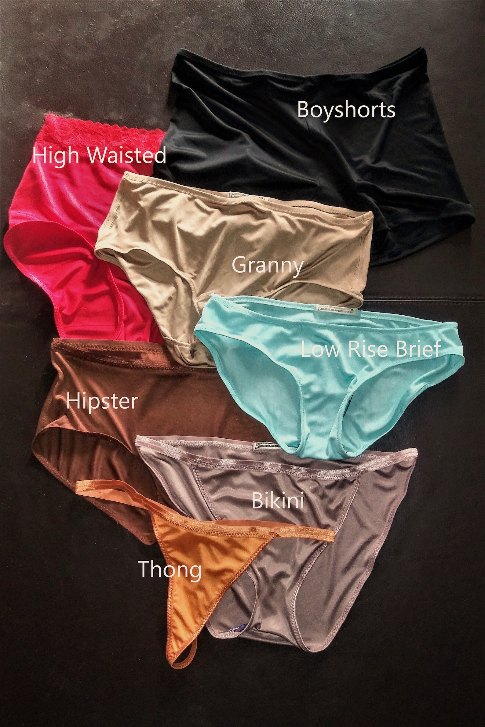 Solid Silk Jersey Bikini Style Panties - Tanga Style Underwear in Your ...