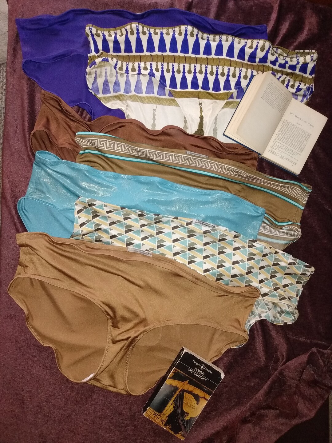 Seven Wonders 7-pack Silk Lingerie Set - 100% Pure Silk Jersey Panties ...