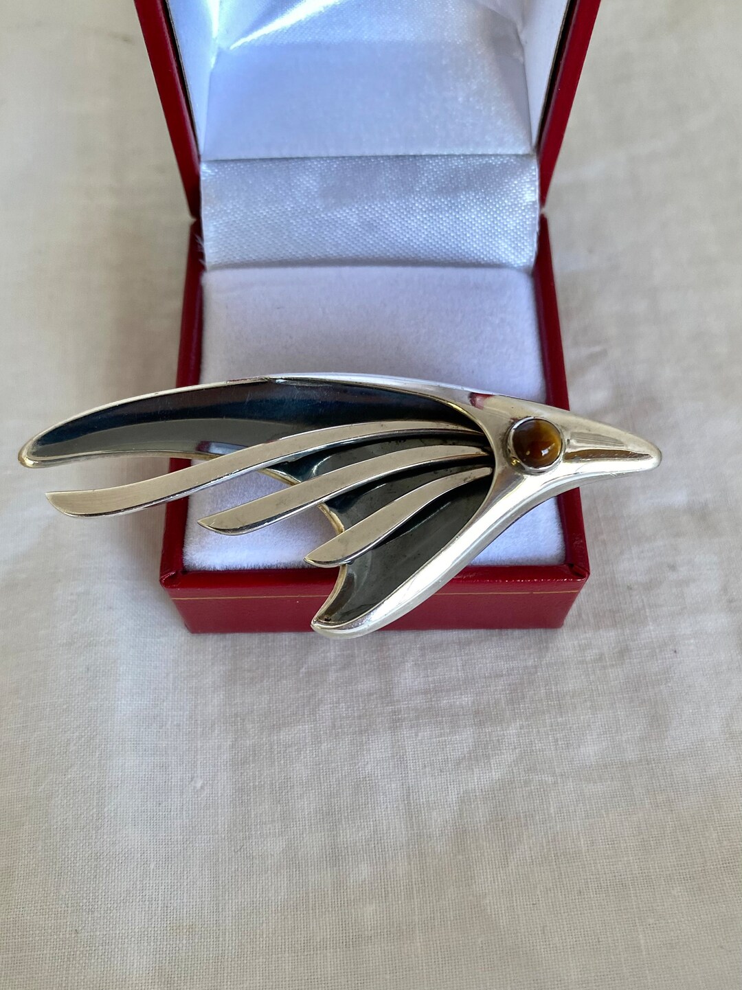 Rare Sigi Pineda Taxco Mexico Eagle Hallmark Modernist Mid Century Fish ...