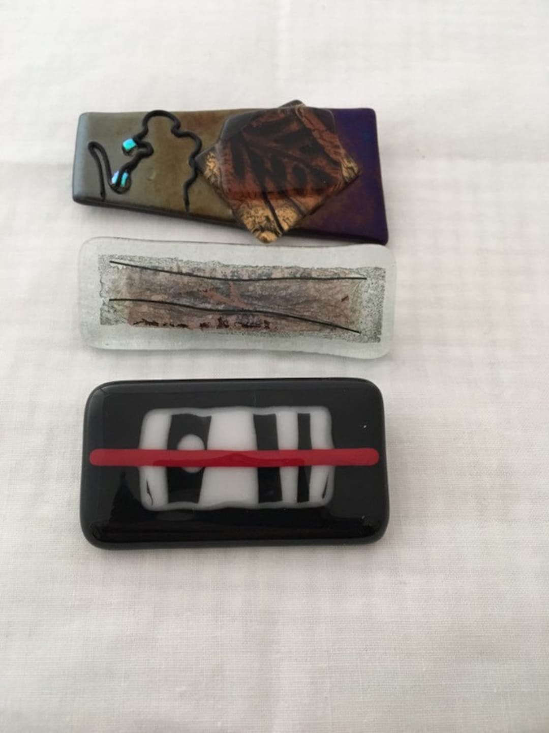 3 Stunning Art Glass Bar Pins Beautifully Crafted Designs - Etsy