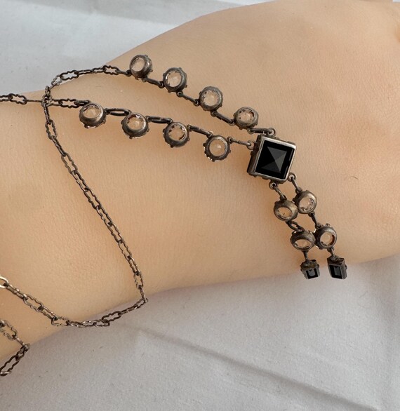 Art Deco French Paste Cut Glass Crystals Clear & Blac… - Gem