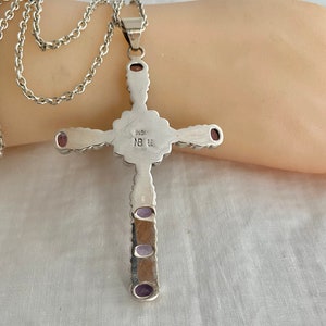 Nicky Butler Multi Gemstone Cross Moonstone Amethyst Garnet Stones ...