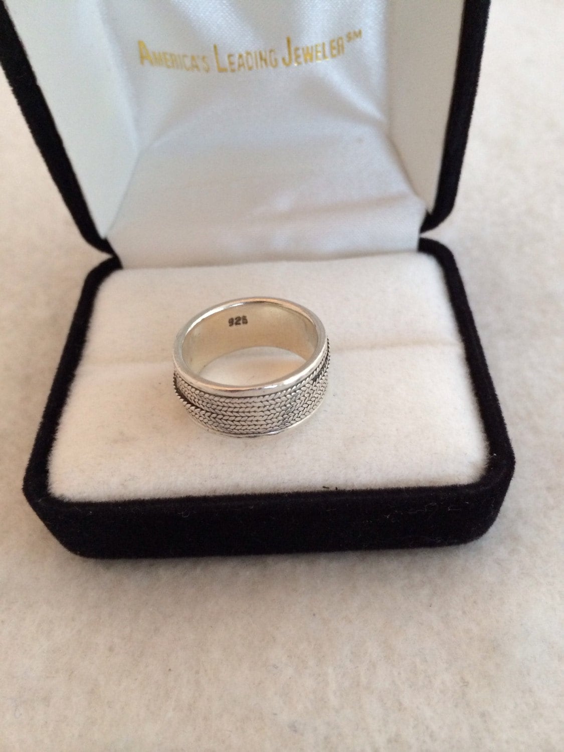 Lovely Contemporary Multi Links Wide Ring Band Central Has Freeform ...