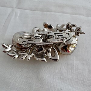 Coro Set Duette Quivering Camellia Brooch Pin Statment Earrings Gold ...