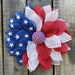 Patriotic Front Door Wreath, Memorial Day Wreath, Patriotic Door Decor ...