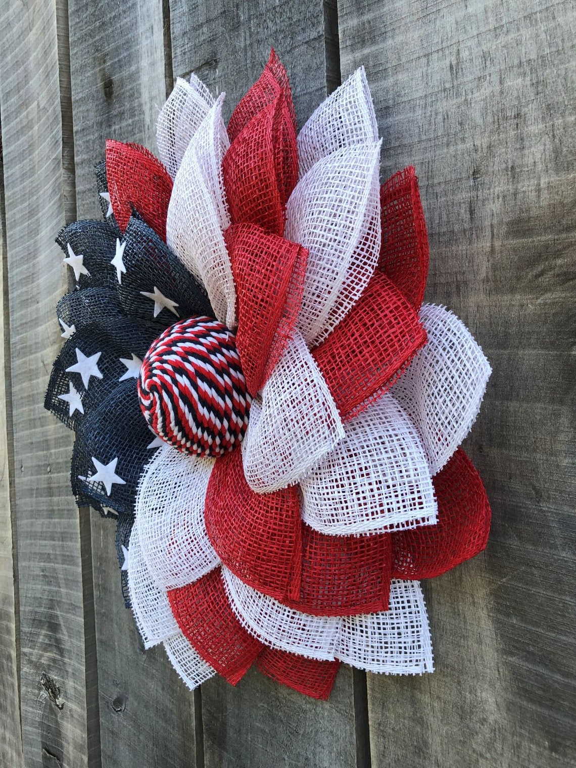 Patriotic Front Door Wreath Memorial Day Wreath Patriotic | Etsy