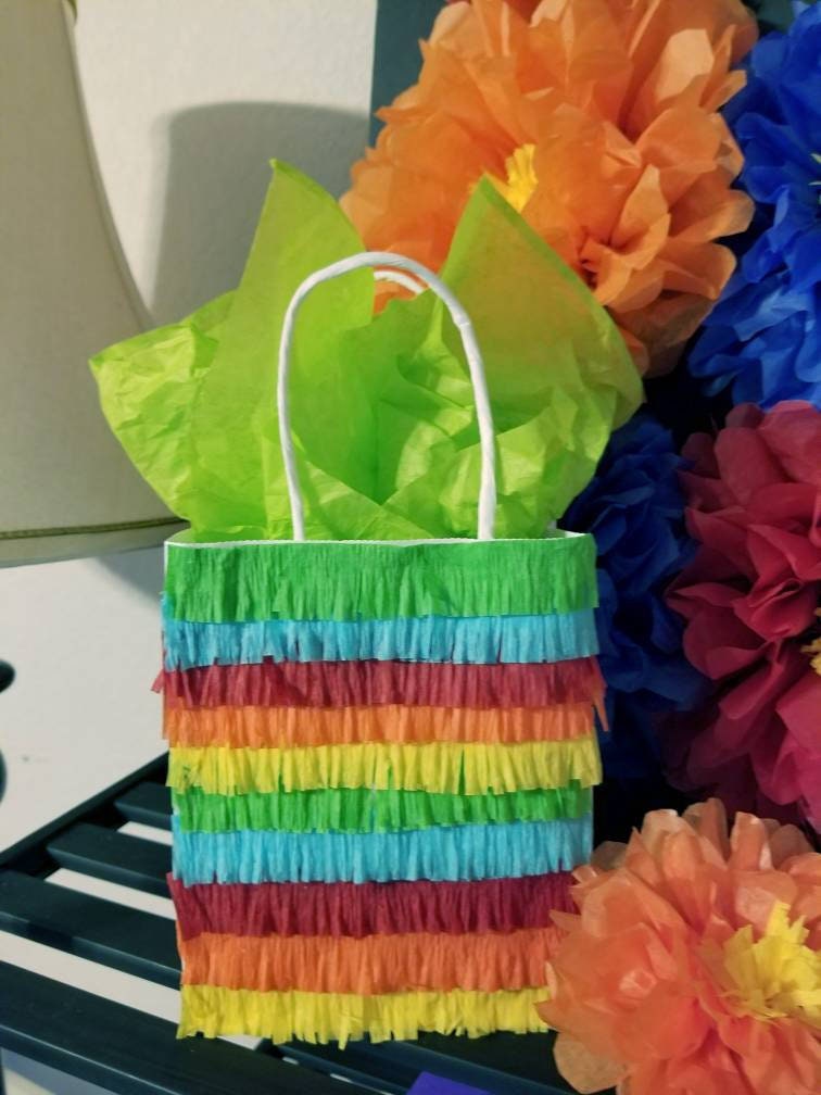 Fiesta Traditional Color Piñata Coco-inspired Fringe-cut Treat Loot ...