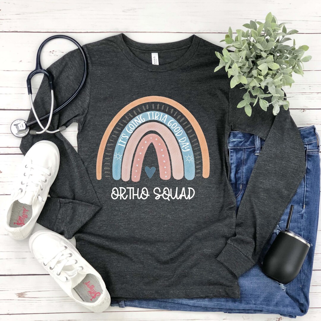 Ortho Squad Rainbow Long-sleeves Ortho Tech Sweatshirt Orthopedic ...