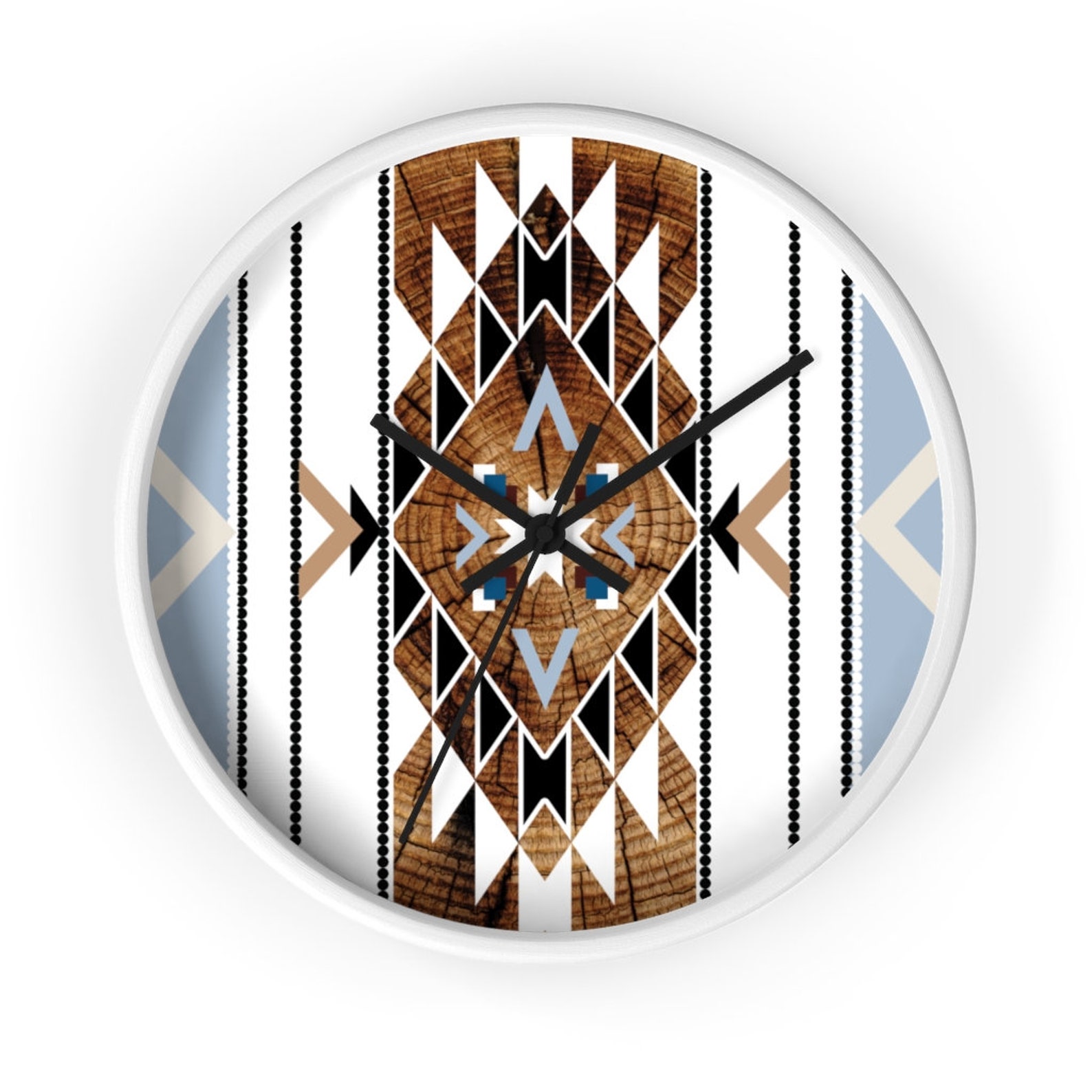 Native American Wall Clock Cute Clock Dial Clock Boho - Etsy