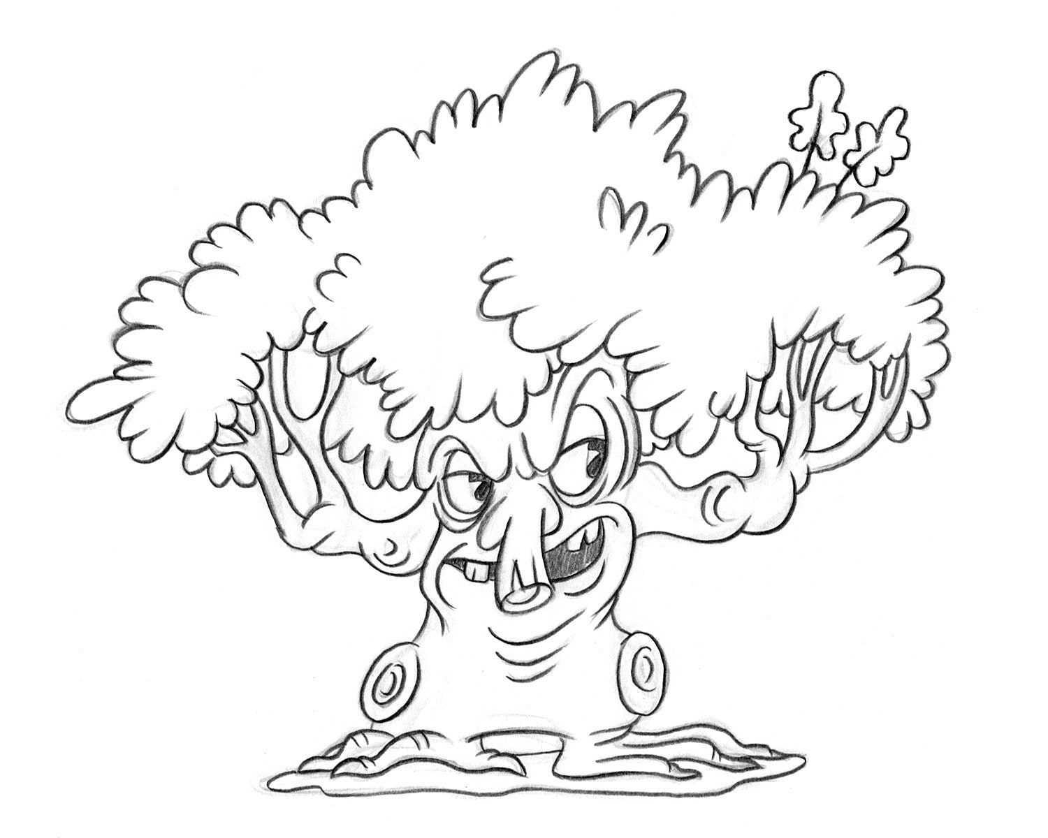 Cuphead Style Oak Tree Dab | Etsy