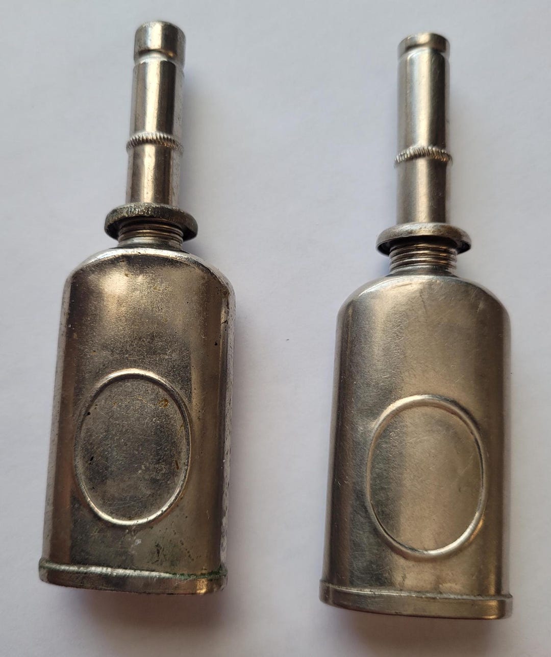 Antique 1930s Two Small Thumb Pump Sewing Machine Oil Cans FREE ...