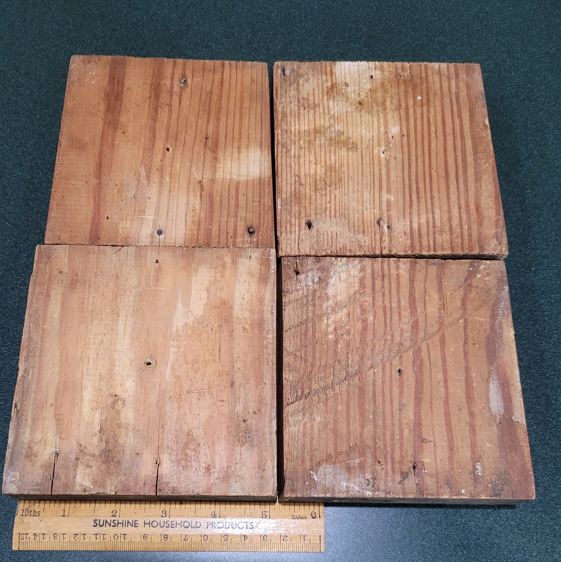 Four Vintage Early 1900s Wooden Plinths Bullseye Plinths - Etsy