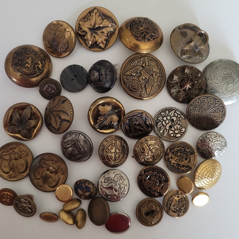 Embossed Buttons - Etsy