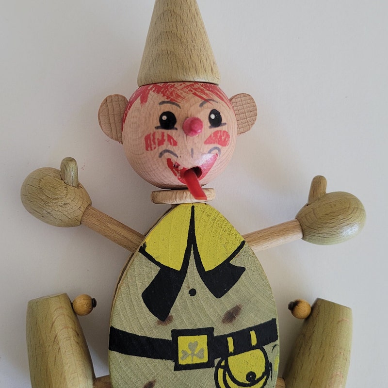 Wooden Puppet on String - Etsy
