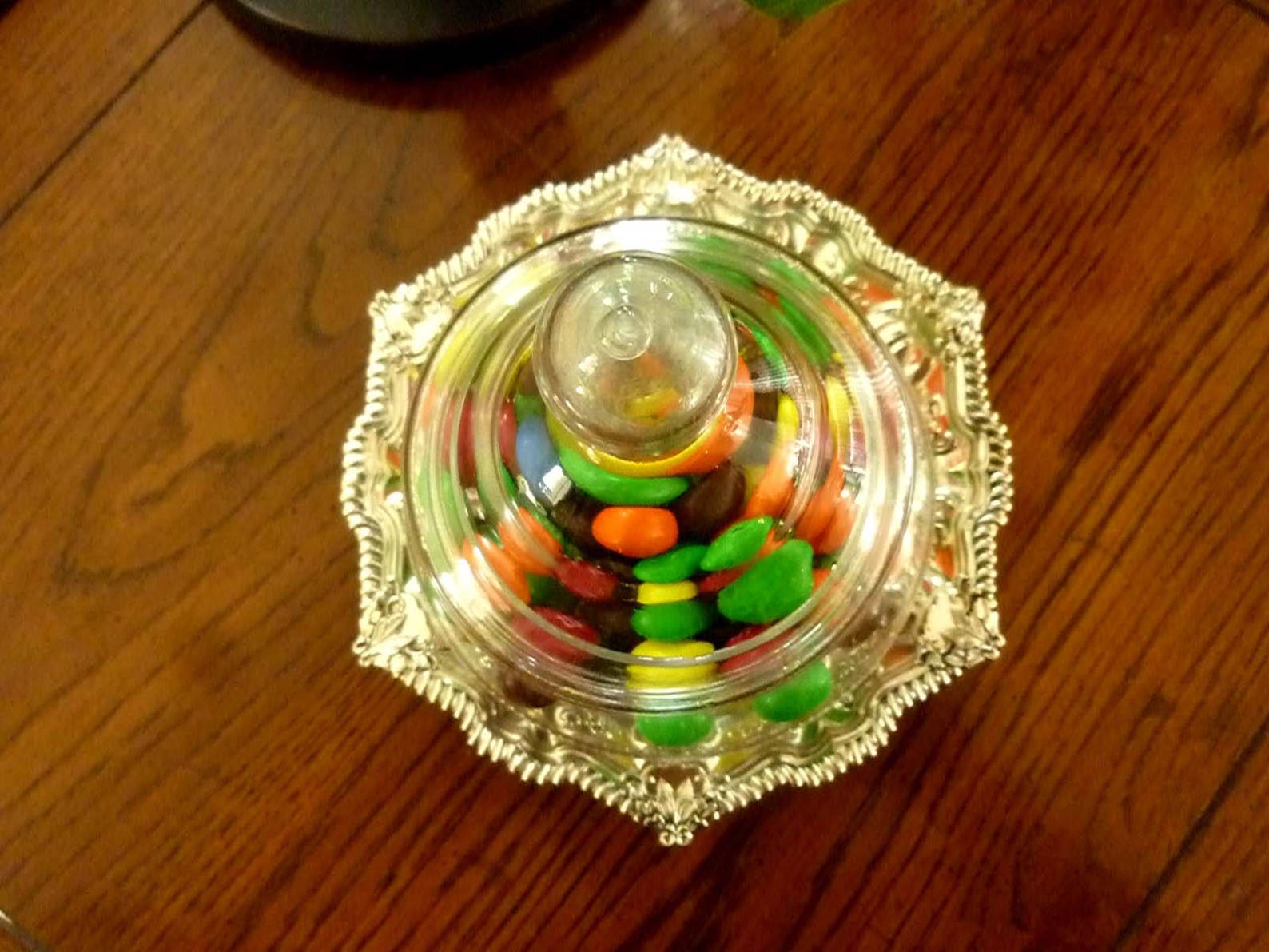 Pretty Vintage Baroque Style Hexagon Footed Silver Plate -many Uses ...