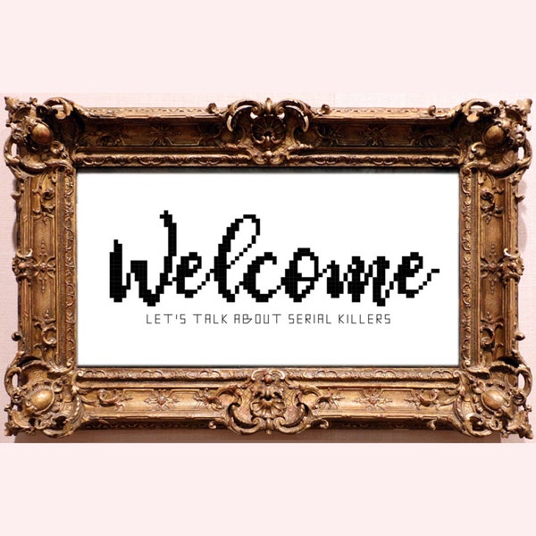 Serial Killer Cross Stitch - Etsy