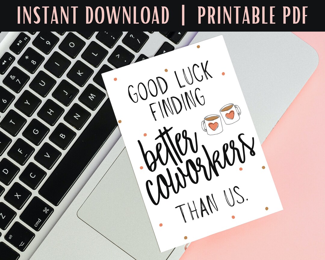 Good Luck Finding Better Coworkers | Goodbye Co-worker Card | Best ...