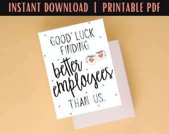 Good Luck Finding Better Coworkers | Goodbye Co-worker Card | Best ...