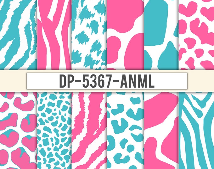 African Safari Animal Print Digital Patterns Instant Download. Cheetah ...