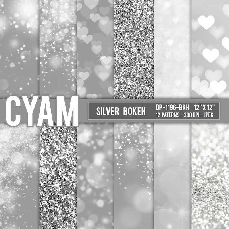 Silver Glitter - Etsy