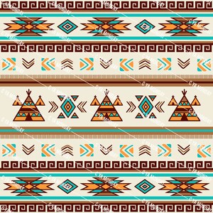 Vibrant Tribal Scrapbook Digital Paper: Instant Download. Ethnic ...