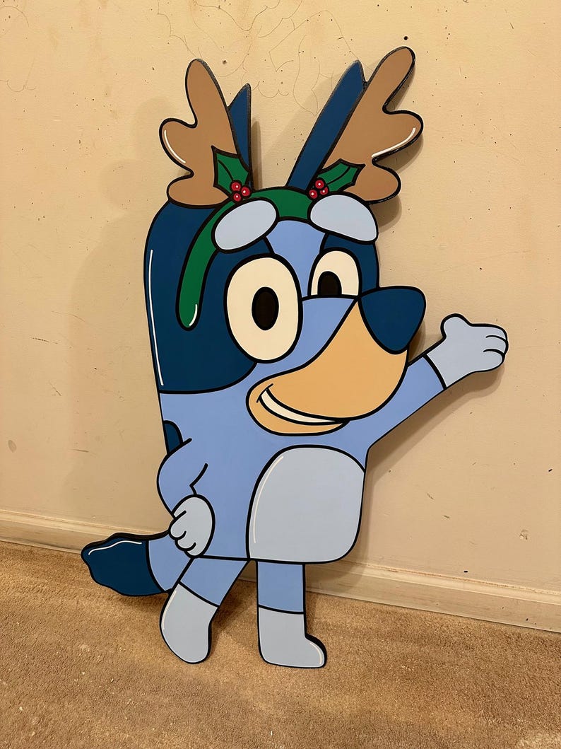 Bluey Christmas Yard Art. READY TO SHIP - Etsy