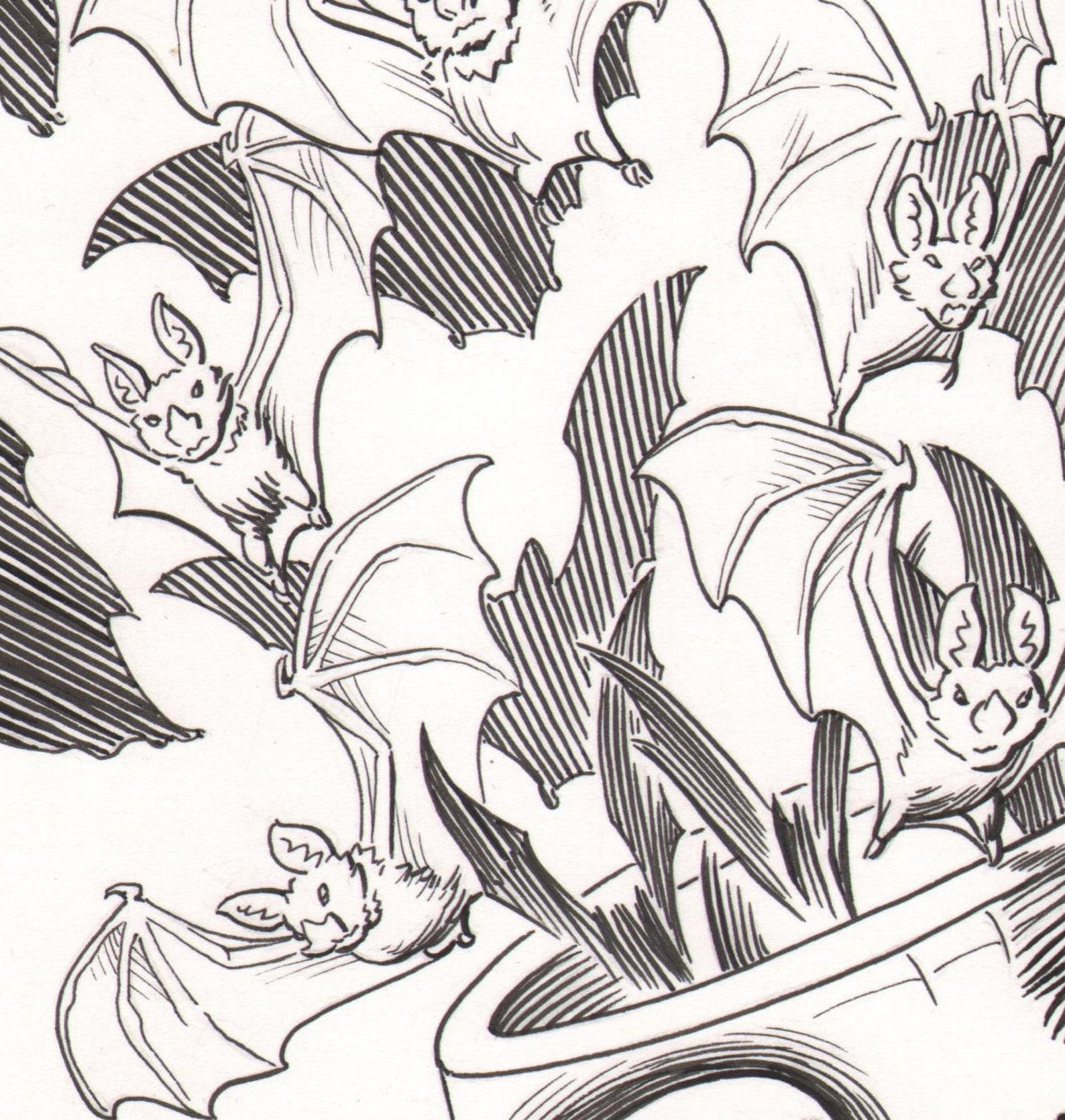 Batty a Drawing of an Eccentric Inhabitant of the Autumnlands - Etsy