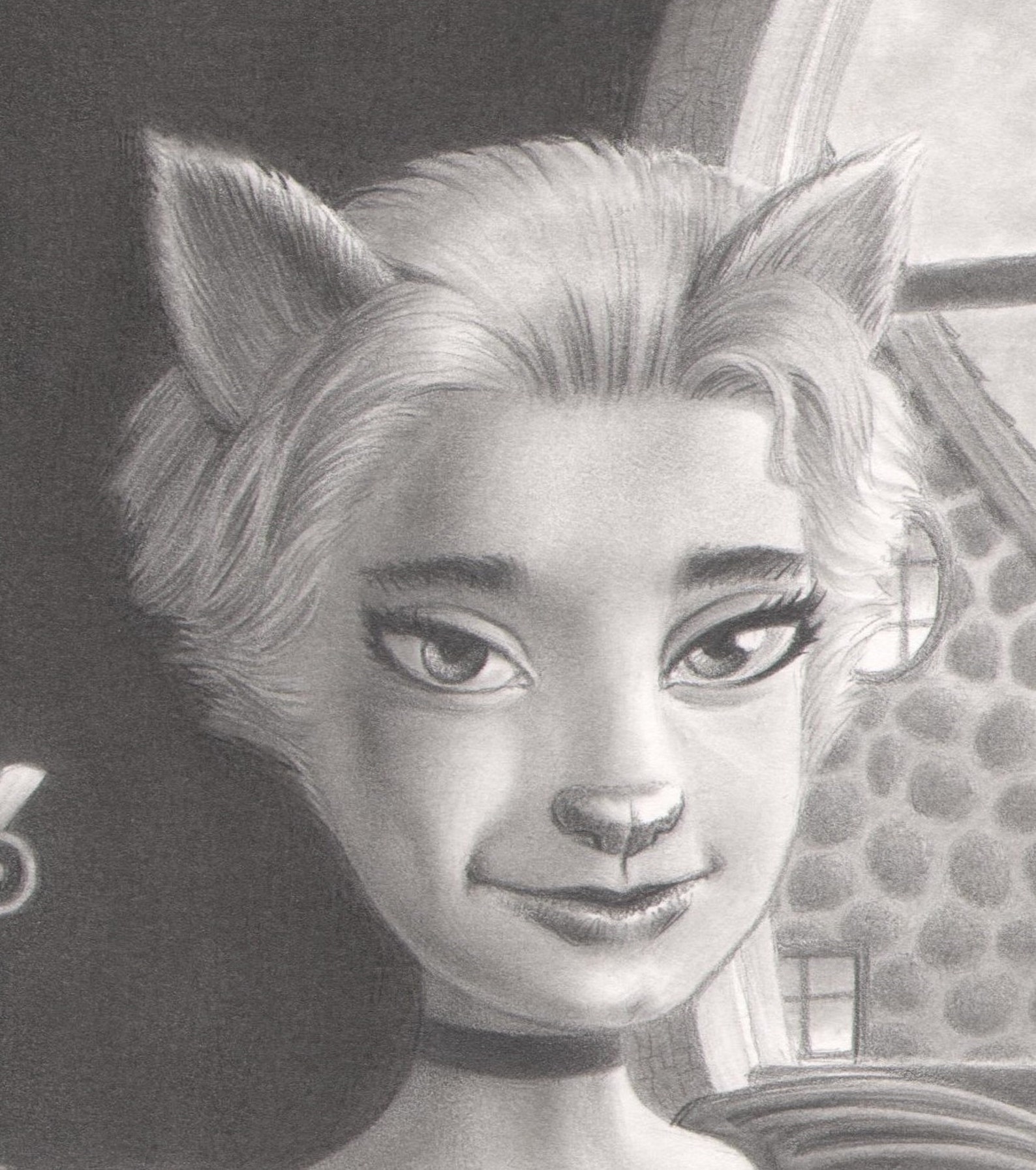 Tess, a Portrait of a Werewolf Burlesque Dancer From the Autumnlands - Etsy