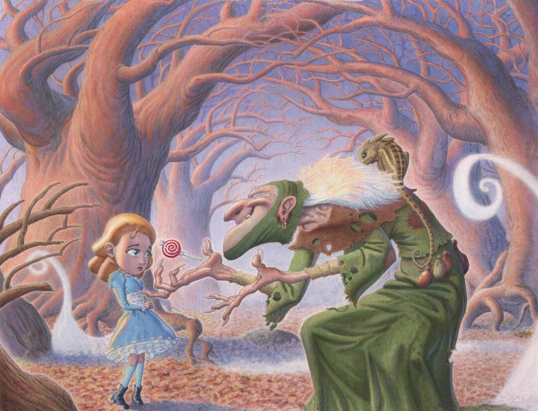 The Blind Witch, a Painting of a Scene From the Autumnlands, the Home ...