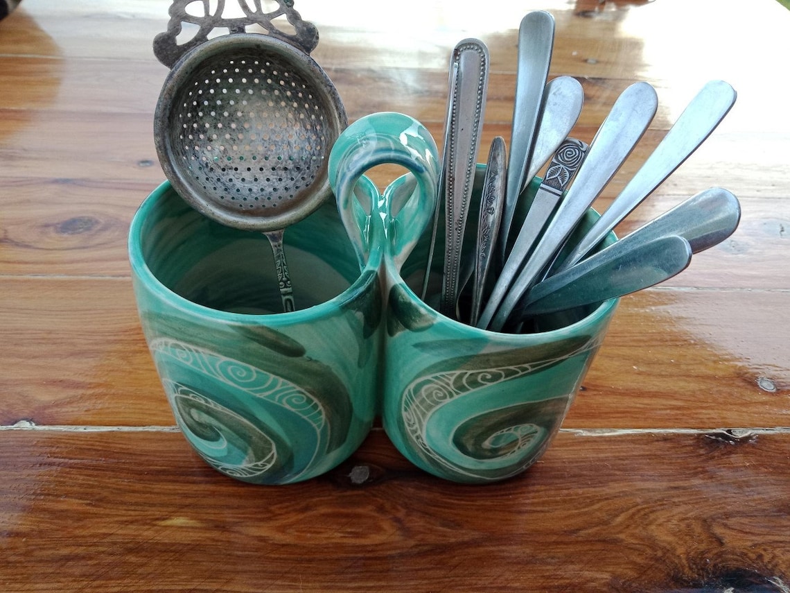 Teaspoon Caddy Spooner Teaspoon Holder Teaspoon Storage - Etsy Australia