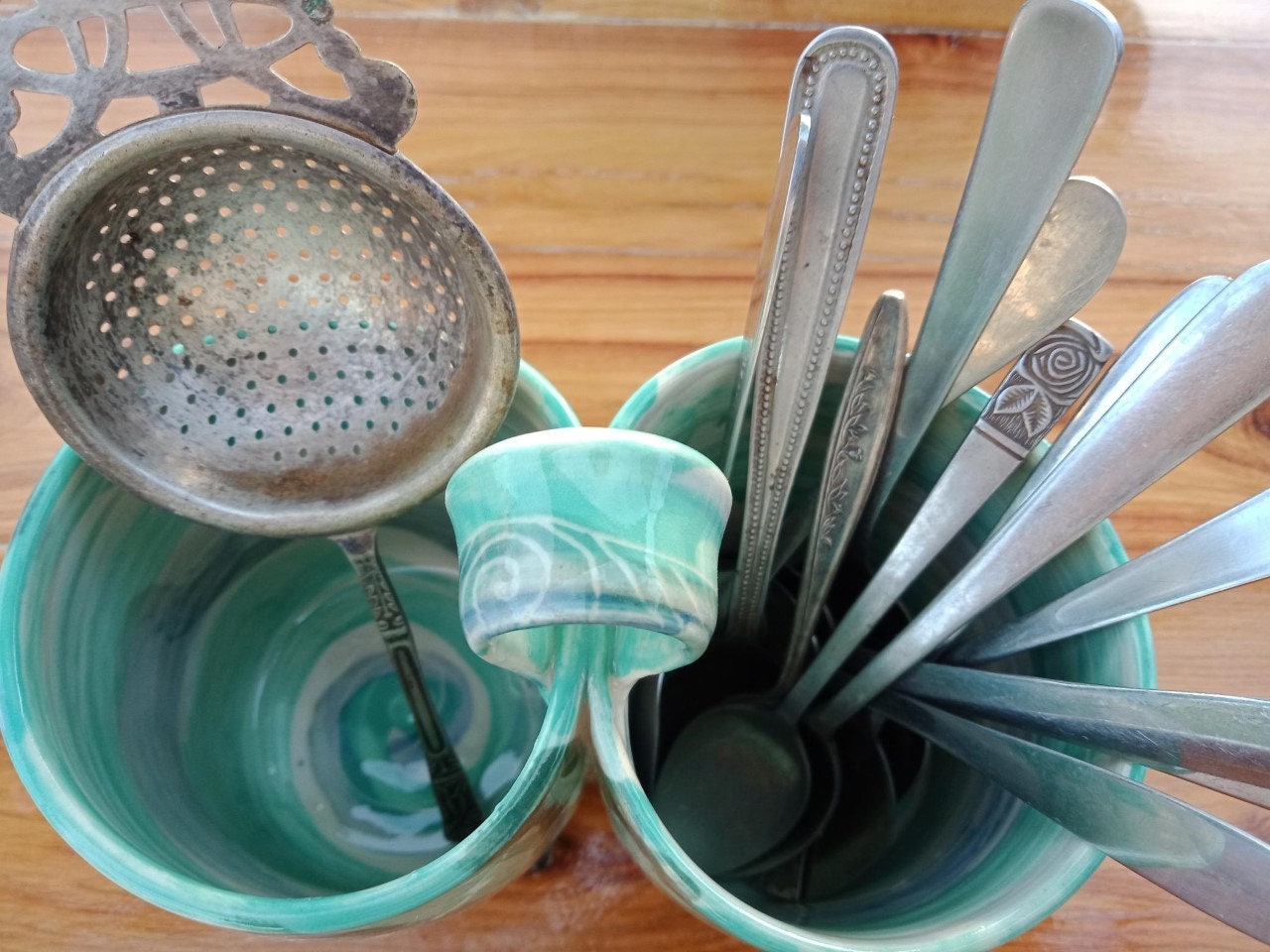 Teaspoon Caddy Spooner Teaspoon Holder Teaspoon Storage - Etsy Australia