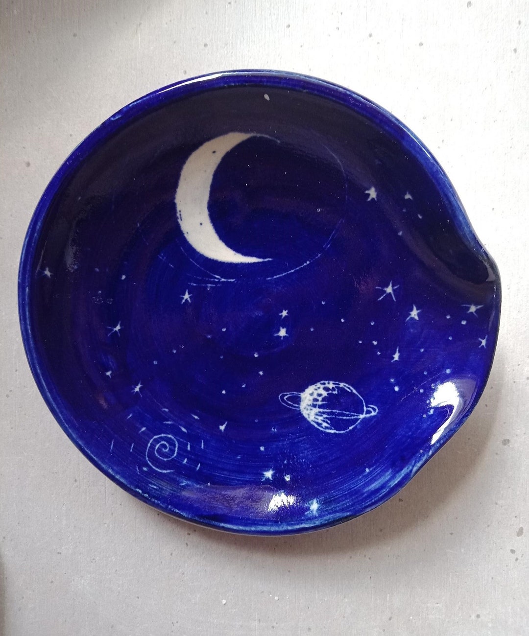 Spoon Rest Royal Blue Starry Night Design - Chef Cooking Utensil Chef ...