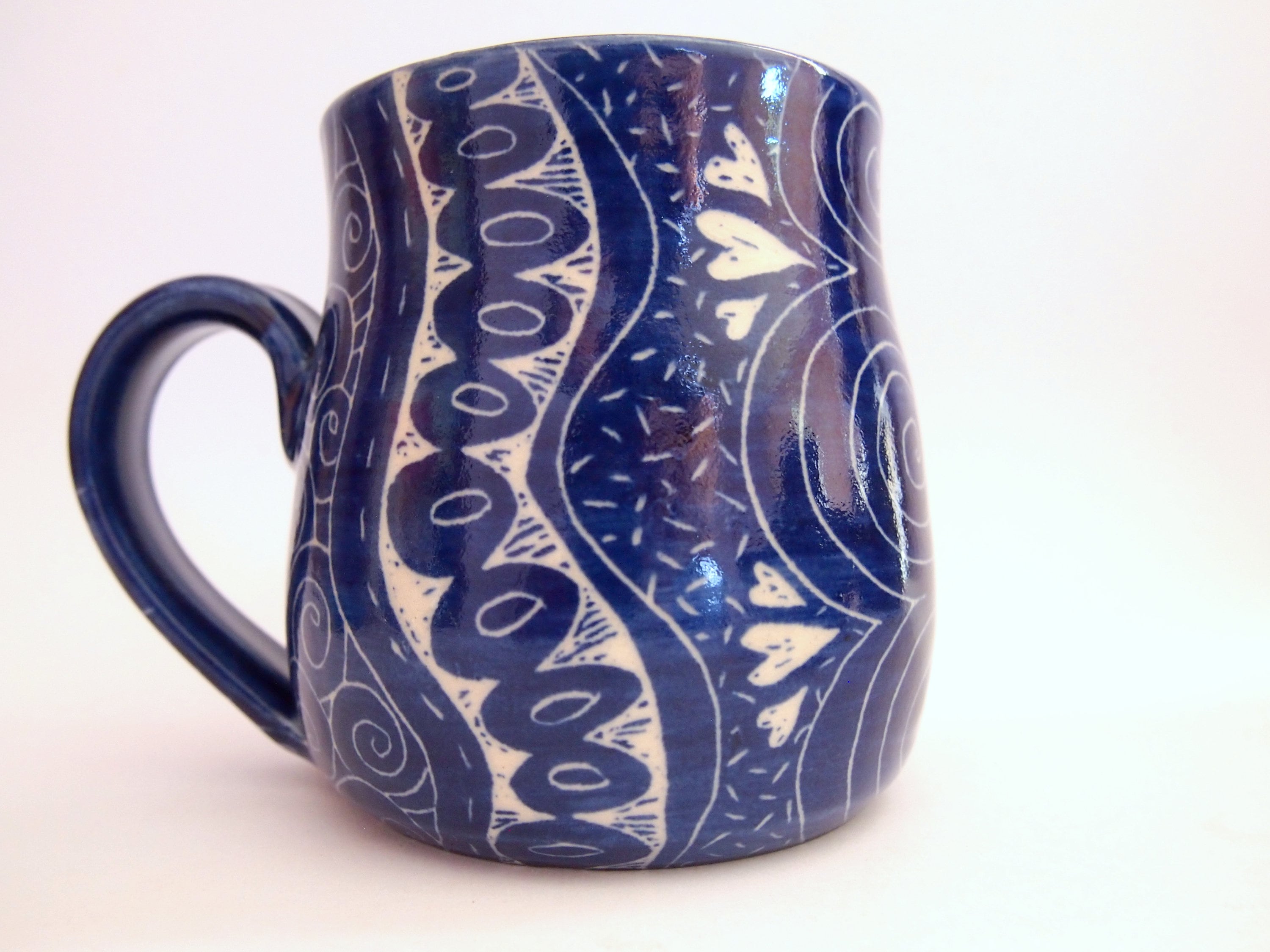 Mug Unique Coffee Mug Handmade and Hand Decorated Mug for Coffee or Tea ...