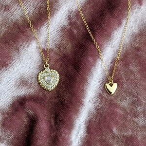 Gold Heart Necklace, Little Girl Necklace, Minimalist Jewelry Gift for ...