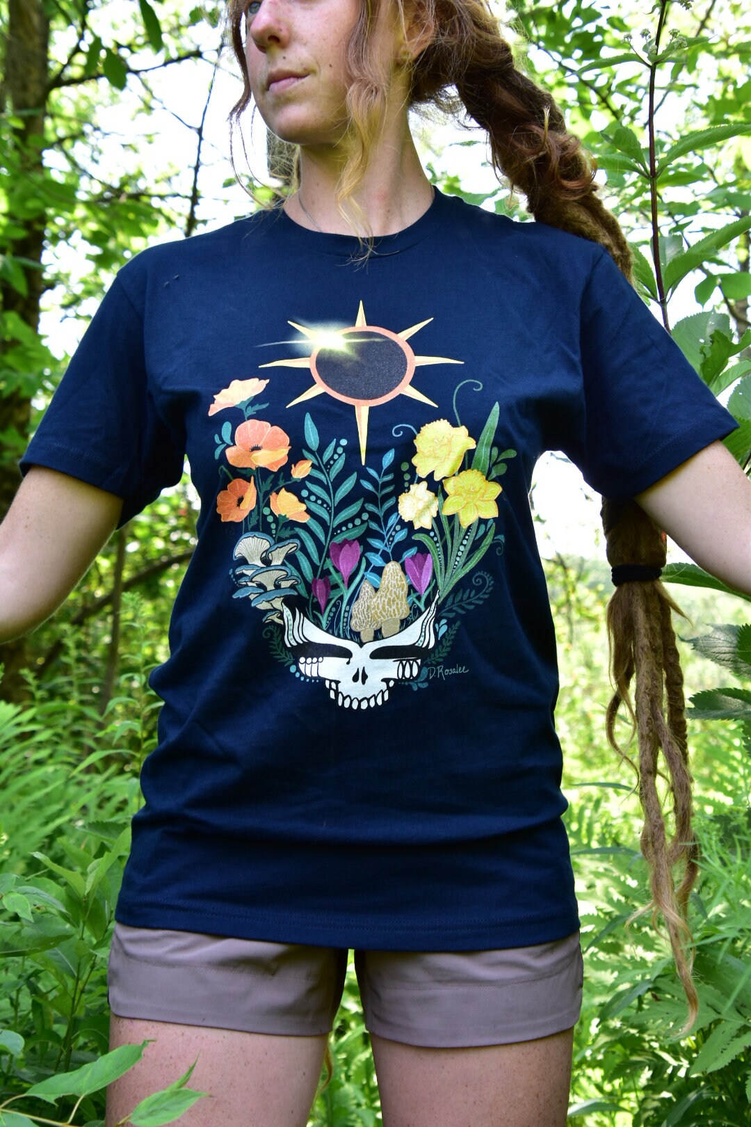Desiree Rosalee Art ~ Dark Star Design~ Color Midnight Navy T-shirt ...
