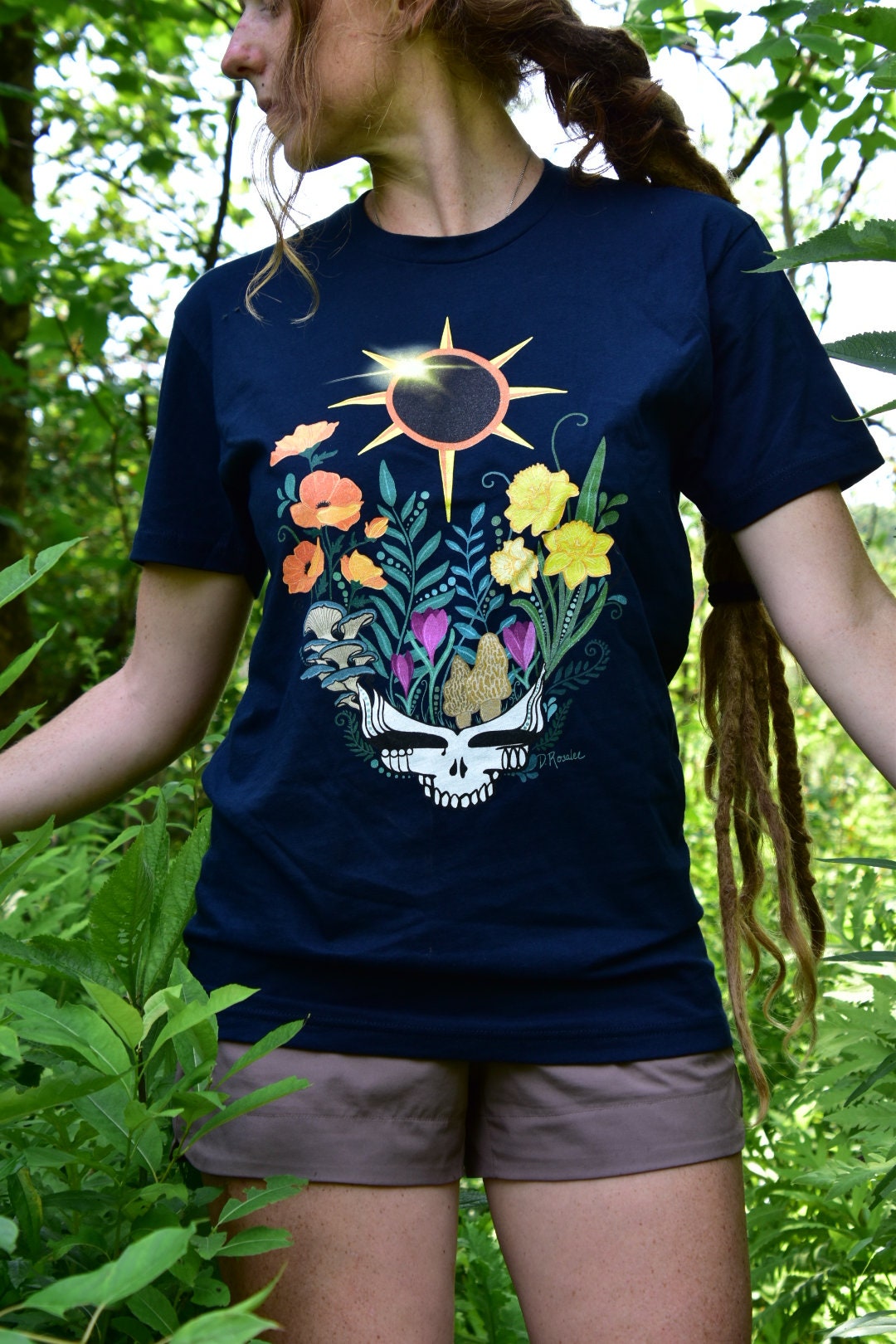 Desiree Rosalee Art ~ Dark Star Design~ Color Midnight Navy T-shirt ...