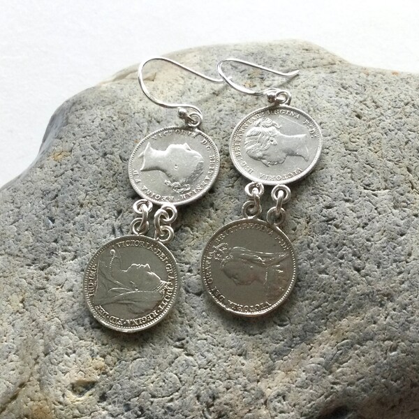 Coin Earrings - Etsy