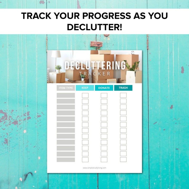 30 Day Declutter Challenge, Declutter Printable,declutter Checklist ...