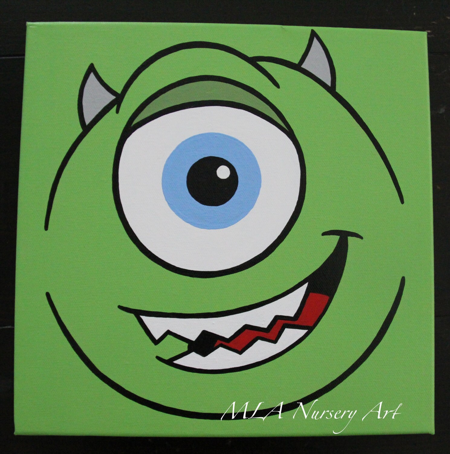 Set of 3 10x10 Monsters Inc. Themed Nursery Art | Etsy