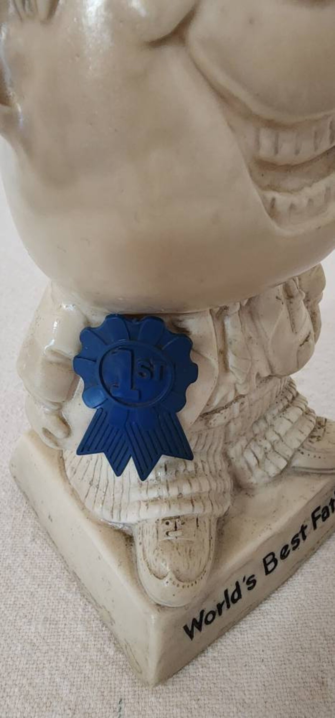 Vintage 1970 R & W Berries world's Best Father Sillisculpt, Made in the ... Vintage 1970 R & W Berries world's Best Father Sillisculpt, Made in the ...