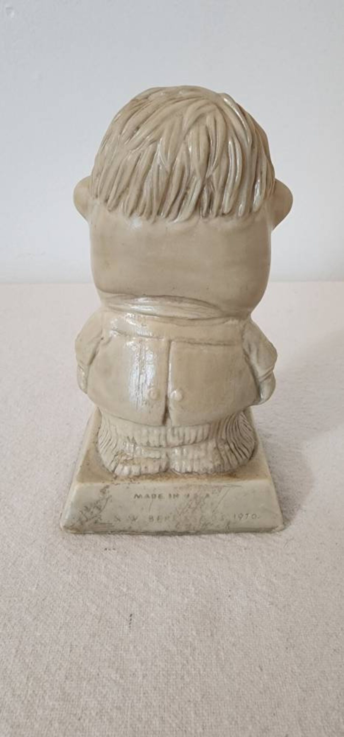 Vintage 1970 R & W Berries world's Best Father Sillisculpt, Made in the ... Vintage 1970 R & W Berries world's Best Father Sillisculpt, Made in the ...