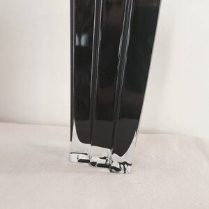 Tall MCM High Gloss Black Geometric Vase - Etsy