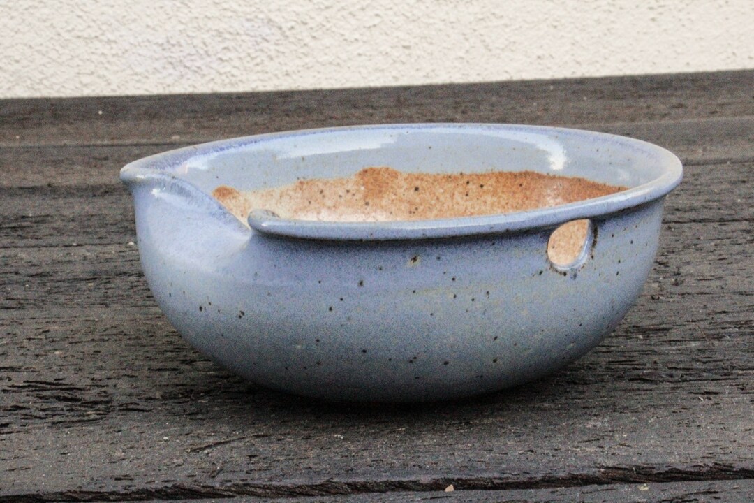 Modern Handmade Morett Ceramic / Clay Blue Studio Pottery Bowl / Vase ...