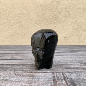 Vintage Small Hand Carved Black Aztec Mayan Obsidian Head Sculpture - Etsy