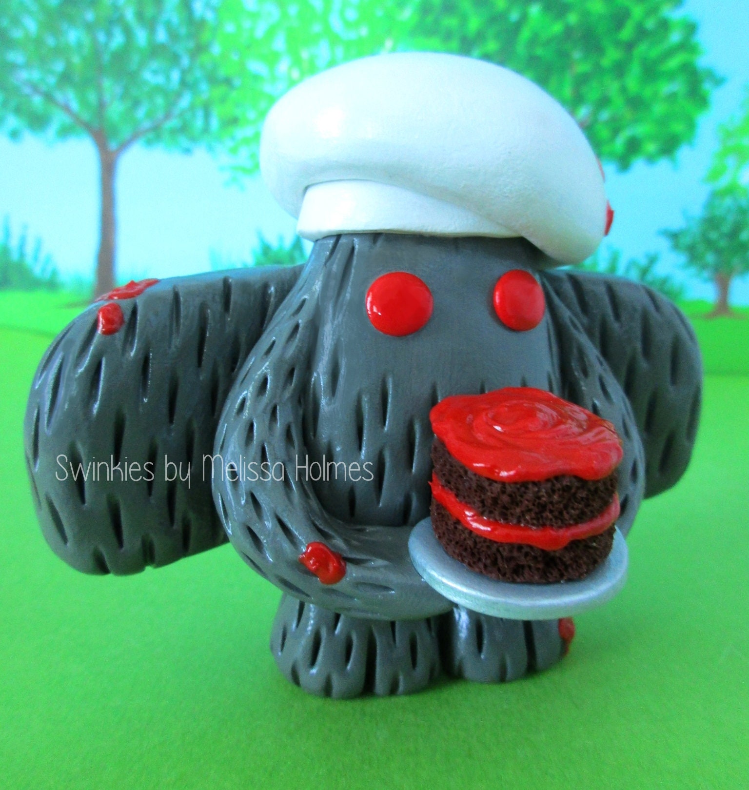 Baker Mothman Sculpture With Cake and Icing Color Options - Etsy