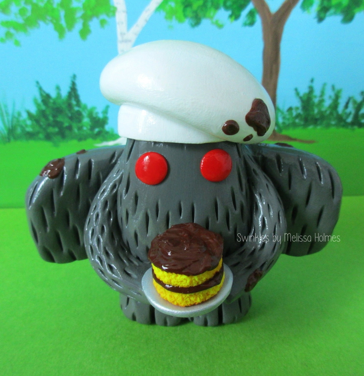 Baker Mothman Sculpture With Cake and Icing Color Options - Etsy