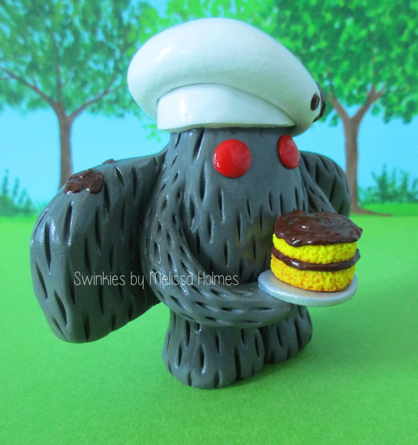 Baker Mothman Sculpture With Cake and Icing Color Options - Etsy