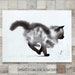 Cat Inklings No.30 Art Print, Black Cat Ink Painting - Etsy