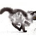 Cat Inklings No.30 Art Print, Black Cat Ink Painting - Etsy