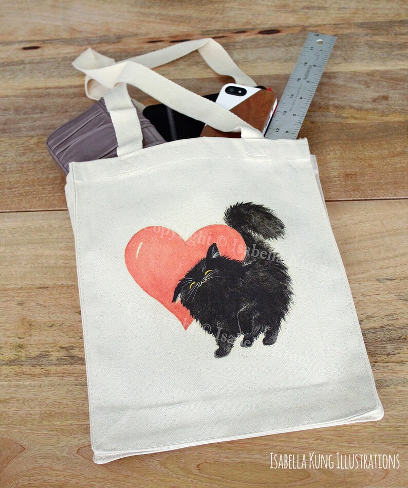 Small Fuzzball love Tote Bag With Gusset - Etsy